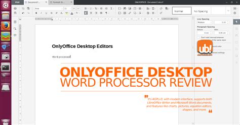 Review OnlyOffice Desktop Word Processor