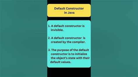 Default Constructor In Java Core Java Youtube