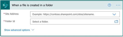 Power Automate Sharepoint When A File Is Created In A Folder Trigger