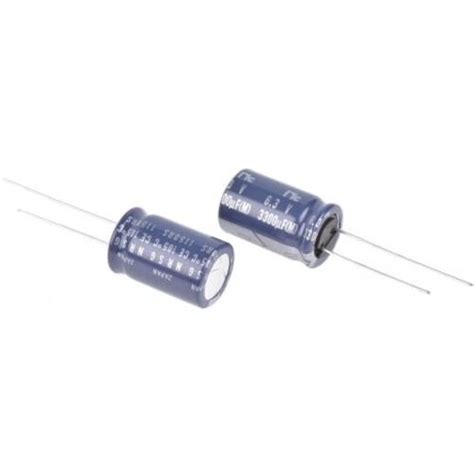 NIC Components µF Vdc Aluminum Electrolytic Capacitor Through Hole