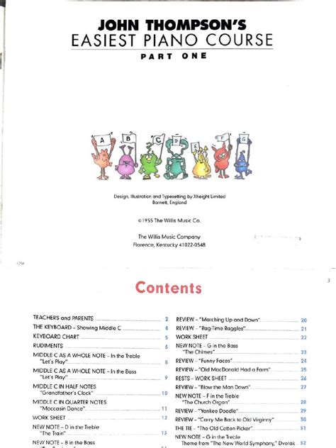 John Thompson Easiest Piano Course Part 1 Pdf