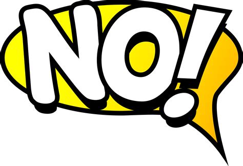 No Comic Burst With White And Yellow Colors Text Bubbles For Cartoon