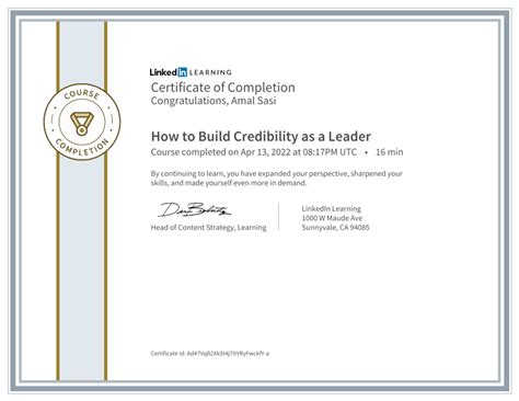Amal Sasi On Linkedin Certificate Of Completion