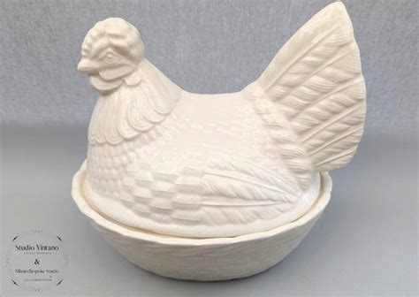 Crown Devon Ceramic Chicken Crown Devon Pottery Egg Holder Etsy