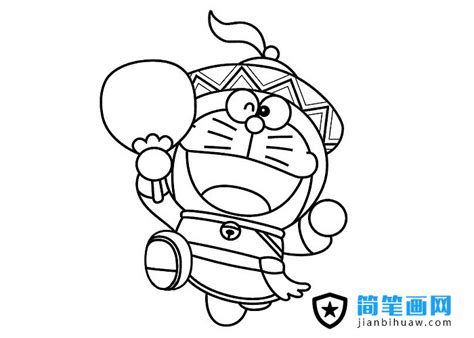 卡通儿童简笔画哆啦A梦简笔画图片 简笔画网