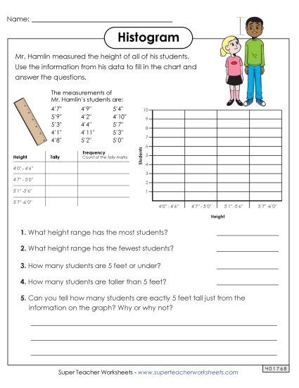 Histogram Worksheets