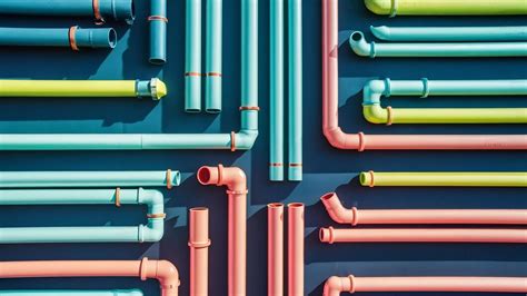 Minimalist Construction Pvc Pipes Assortment Premium Ai Generated Image