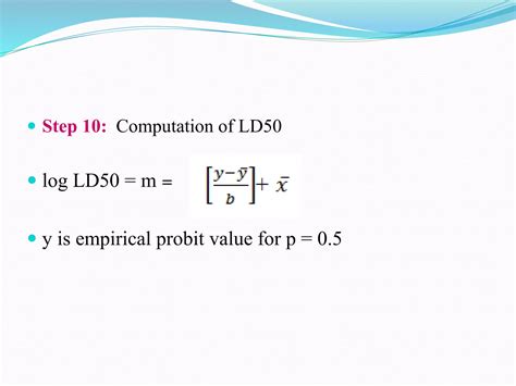 Probit Analysis In Toxicological Studies Pptx