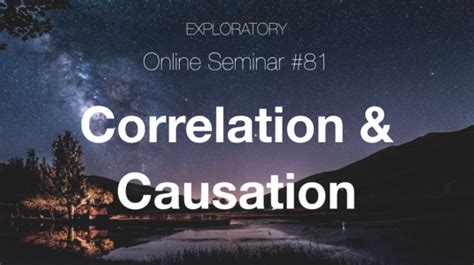 Seminar 81 Correlation And Causation