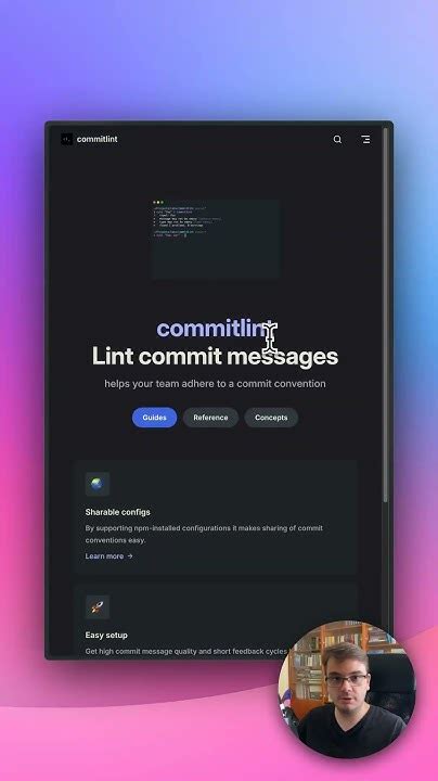 Commit Lint правильные Git Commit сообщения Youtube