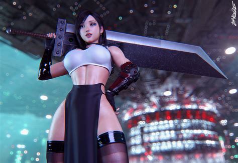 Tifa My Sword Now By STR HL Hentai Foundry