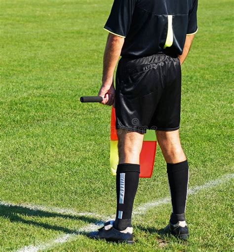 Soccer Assistant Referee Stock Image Image Of Horizontal 108525547