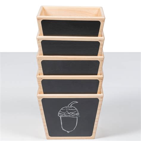 Wooden Sorting Pots Pack Of 5 Educational Equipment Supplies