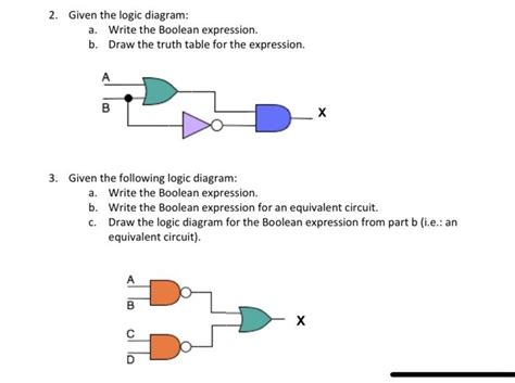 Solved 2 Given The Logic Diagram A Write The Boolean
