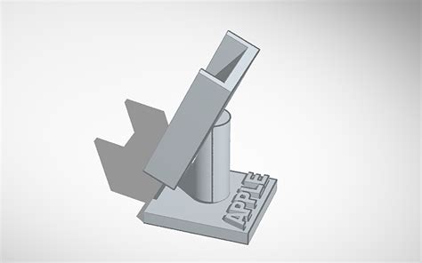 3d Design Phone Holder Tinkercad