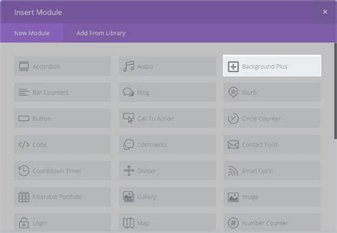 Divi Plugin Highlight Divi Background Plus