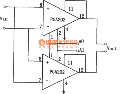 Differential Input Output Gain Programmable Amplifier Circuit