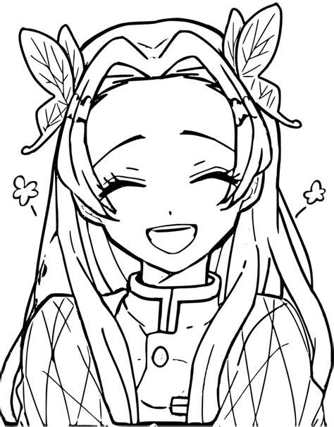Kanae Kocho From Demon Slayer Coloring Page Free Printable Coloring