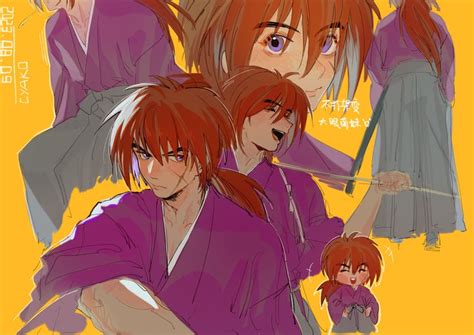 Himura Kenshin Rurouni Kenshin Drawn By Yuigacyako Danbooru