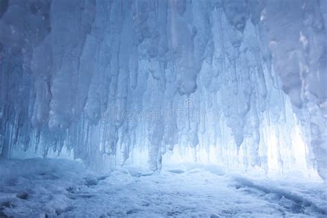Hanging Icicles Winter Background Nature Texture Stock Image Image