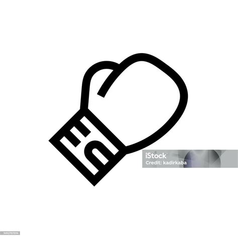 권투 글러브 라인 아이콘 디자인 픽셀 완벽 편집 가능한 스트로크 로고 기호 기호 0명에 대한 스톡 벡터 아트 및 기타 이미지