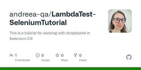 Github Andreea Qalambdatest Seleniumtutorial This Is A Tutorial For Working With Dropdowns