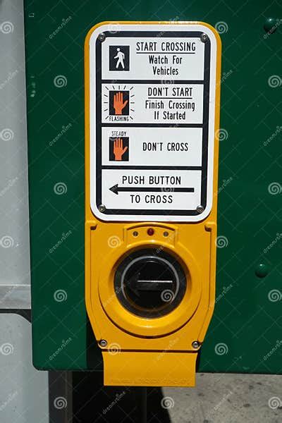 Push Button To Cross Street Stock Image Image Of Button Signal 41100863