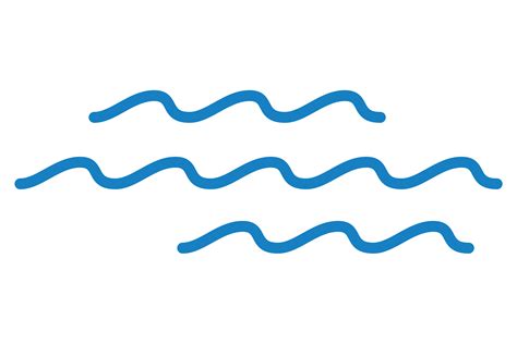Squiggle Wavy Lines Blue Simple Wiggly Graphic By Vectorbum · Creative