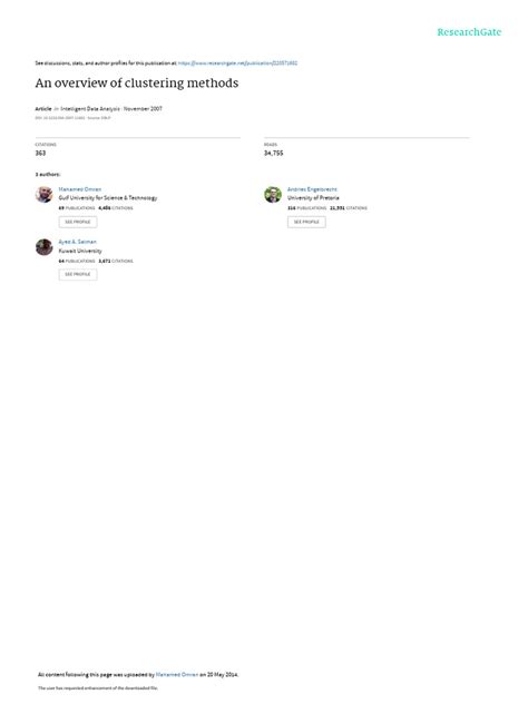 Surveyofclusteringmethods Pdf Cluster Analysis Akaike Information Criterion