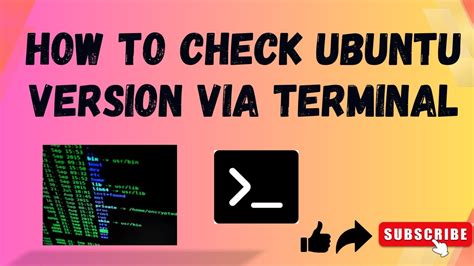 How To Check Ubuntu Version Via Terminal Youtube