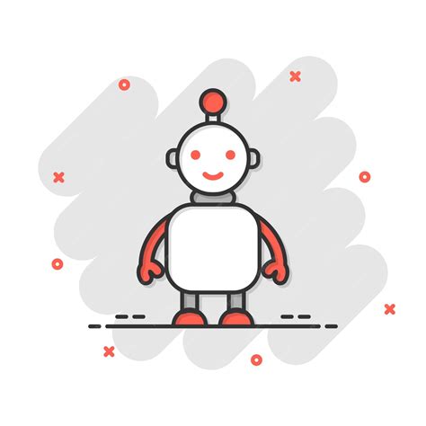 Premium Vector Cute Robot Chatbot Icon In Comic Style Bot Operator
