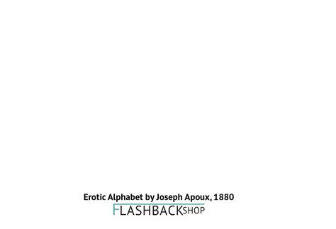 The Erotic Alphabet By Joseph Apoux 1880 Postcard Flashback Shop