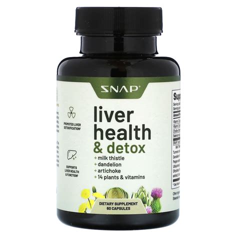 Snap Supplements Liver Health And Detox 60 Capsules