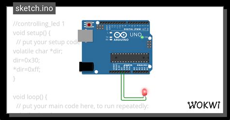 Es Controling Led1 Wokwi ESP32 STM32 Arduino Simulator
