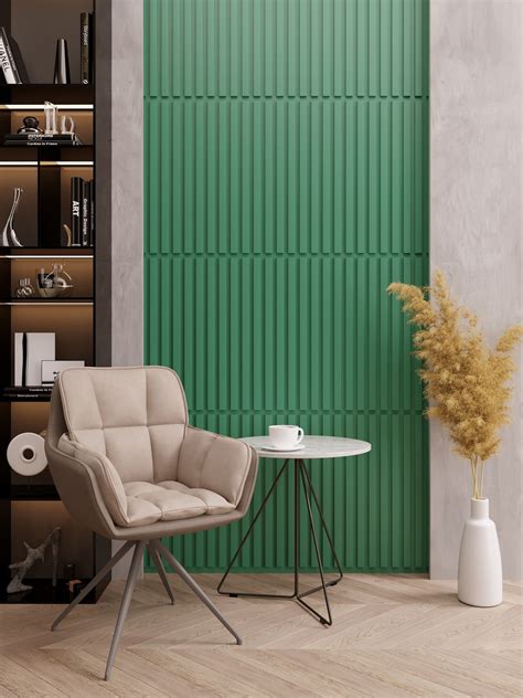 Стеновые панели реечные рейки на стену под покраску 680х505 4 шт 1 36 кв м ХАТА купить с