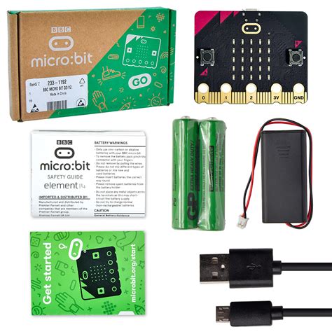 Original Microbit Go Kit Main Boardusb Cablebattery Holder With