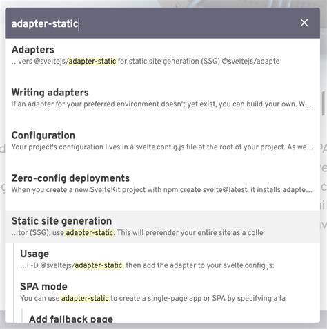 Add Keywords To Docs For Better Search Results · Issue 8712 · Sveltejs