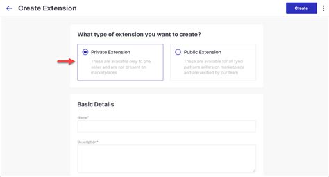 creating a private extension fynd partners help center