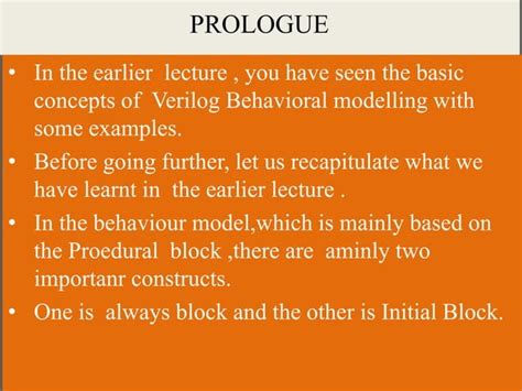 Verilog Hdl Blocking And Non Blocking Assignments Ppt