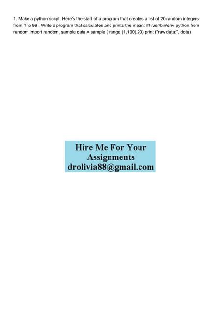 1 Make A Python Script Heres The Start Of A Program That Pdf