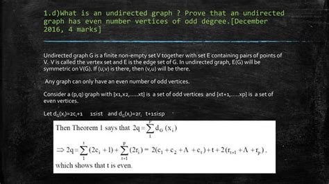 Solved Question Paper Questions Graph Theory1 1pdf