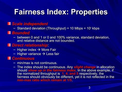 Fairness Index Ppt Computer Networking Computing
