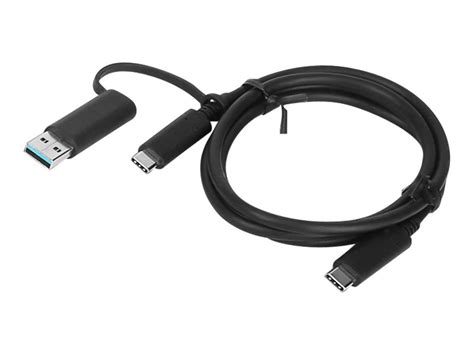 Lenovo Hybrid Usb C With Usb A Cable Black M X U