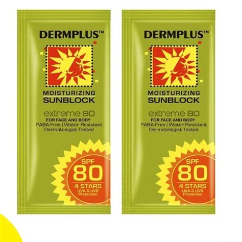 Dermplus Moisturizing Sunscreen Extreme 80 Spf 50 Sachet 15ml By