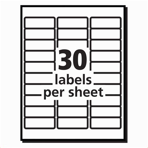 Free Christmas Return Address Label Templates 30 Per Sheet Of Elegant