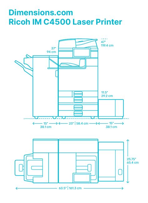 Commercial Printers Dimensions And Drawings