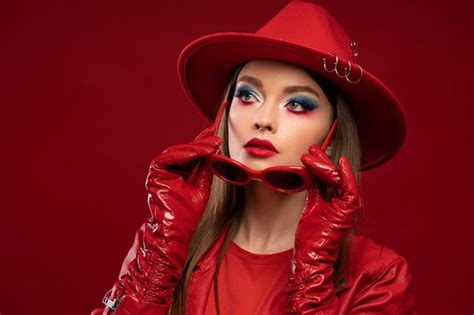 Free Photo Beautiful Young Woman Wearing Professional Makeup