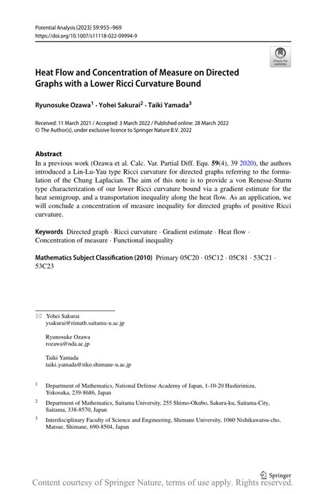 Heat Flow And Concentration Of Measure On Directed Graphs With A Lower Ricci Curvature Bound