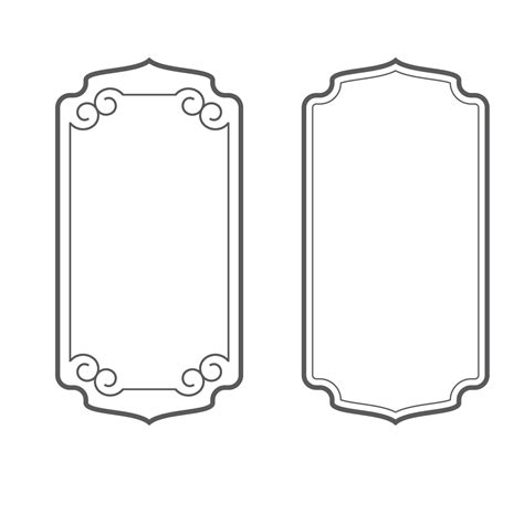 Vintage Frame Icon Template Vector 13398172 Vector Art At Vecteezy