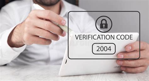 Identity Verification Code Cyber Security Technology Stock Image